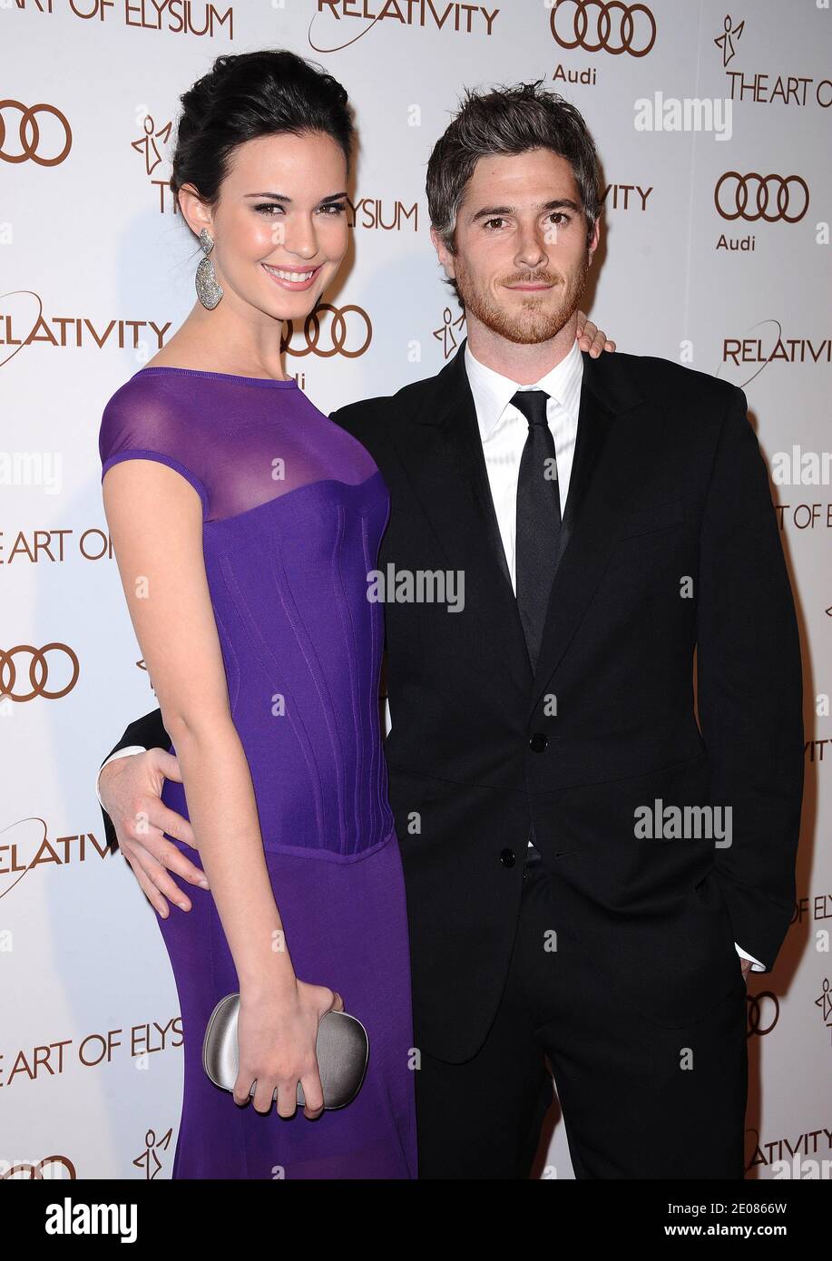 Dave Annable and Odette Annable attend the 2012 Art of Elysium Heaven ...