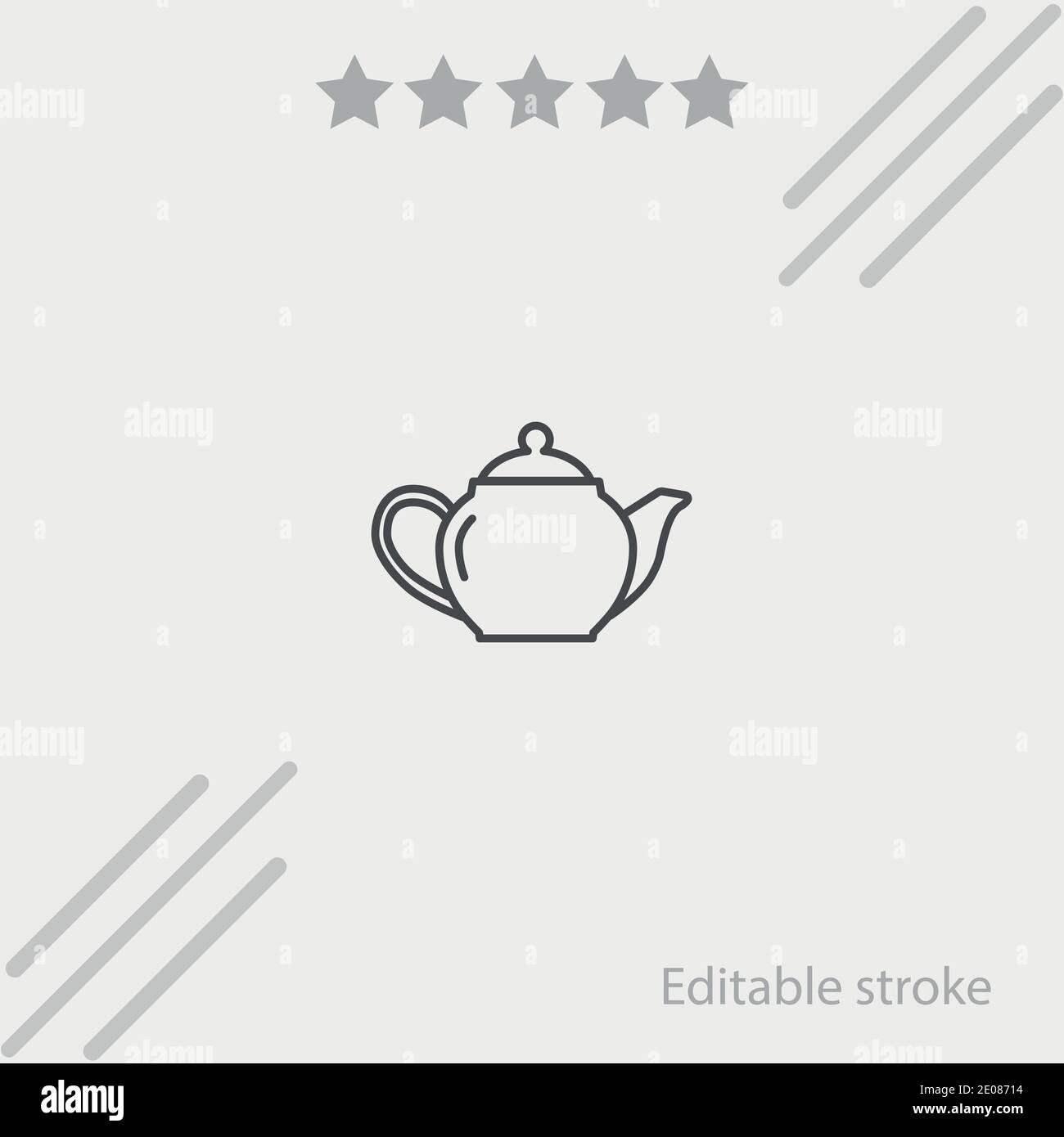 teapot vector icon modern simple vector illustration Stock Vector Image ...