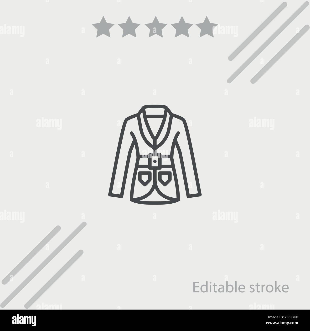 coat vector icon modern simple vector illustration Stock Vector Image ...