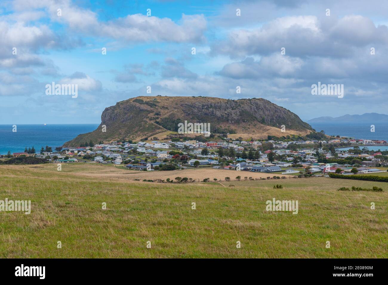 Aerial view of cityscape of Stanley, Australia Stock Photo - Alamy