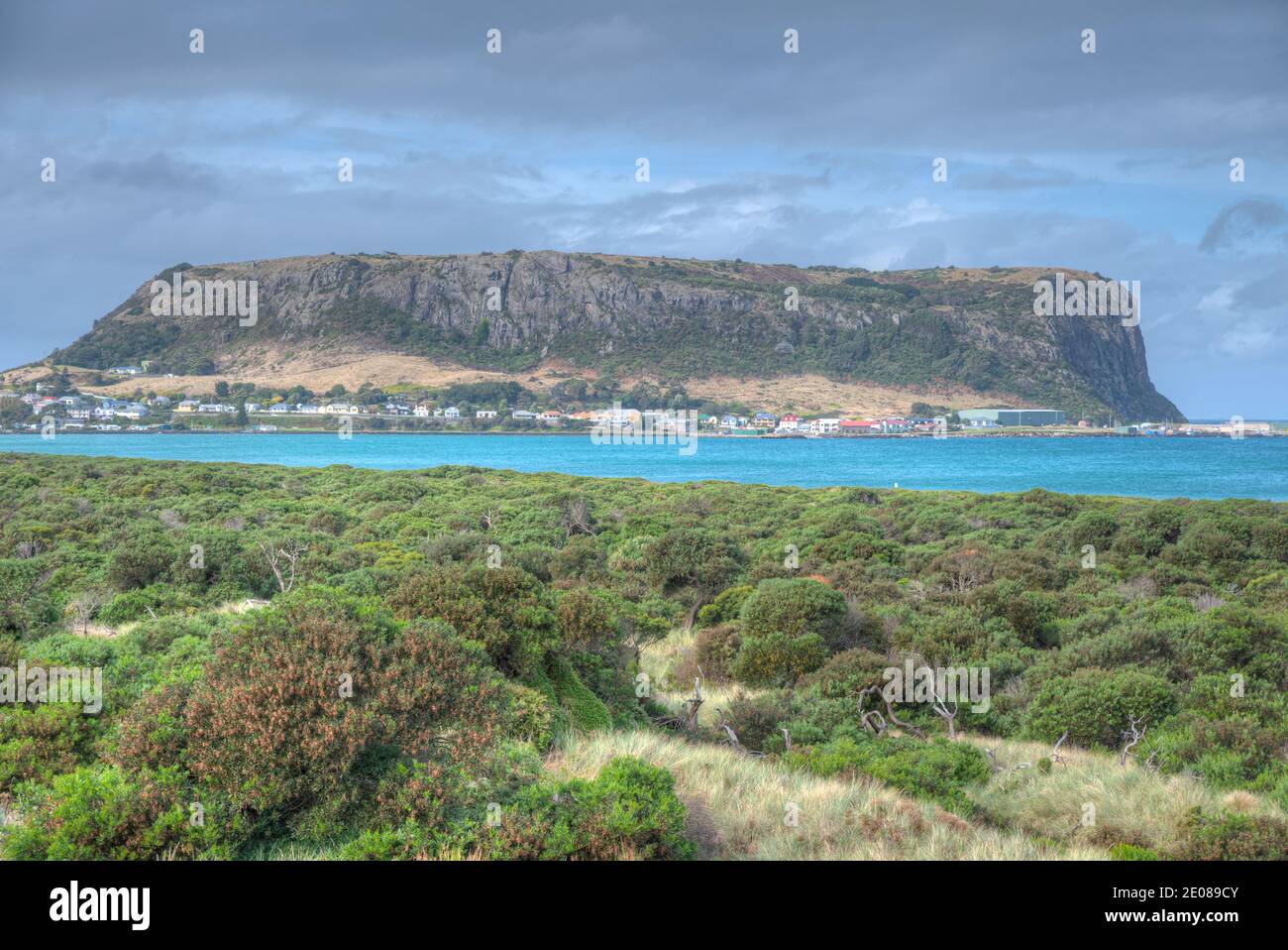 Aerial view of cityscape of Stanley, Australia Stock Photo - Alamy