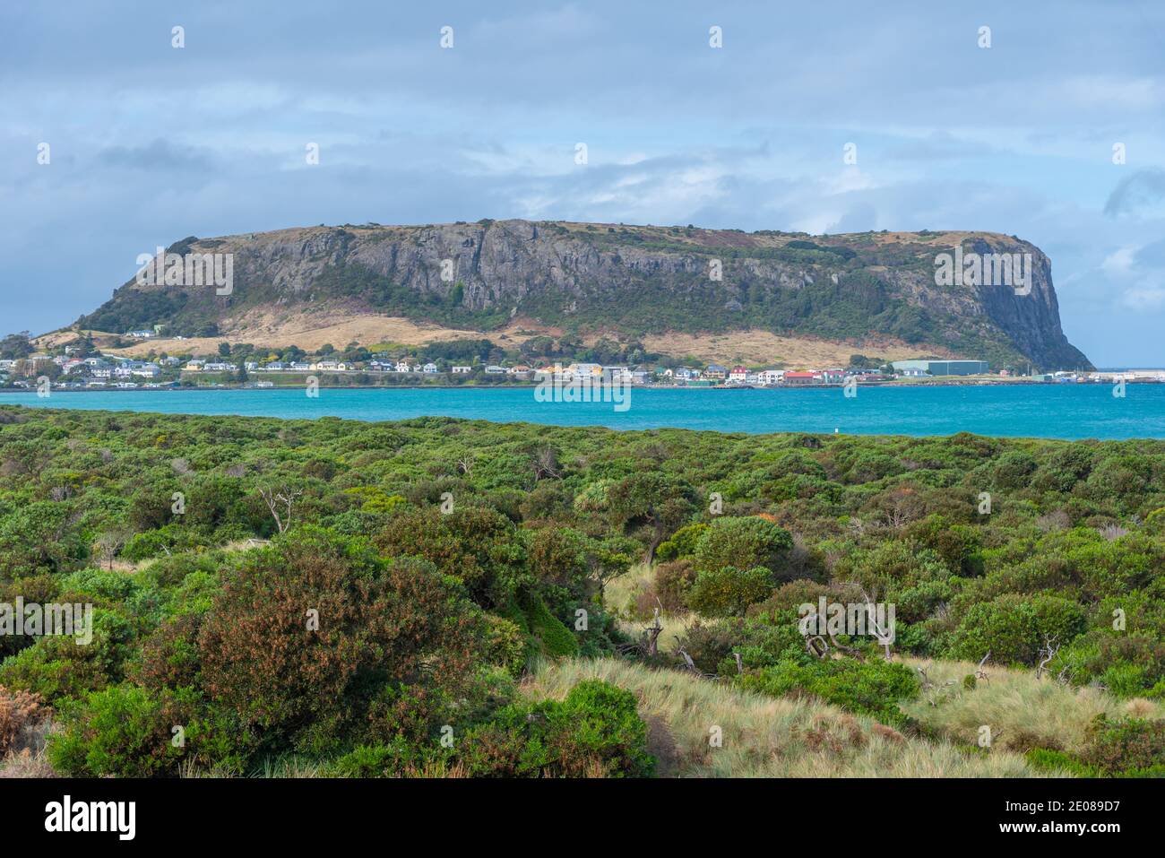 Aerial view of cityscape of Stanley, Australia Stock Photo - Alamy