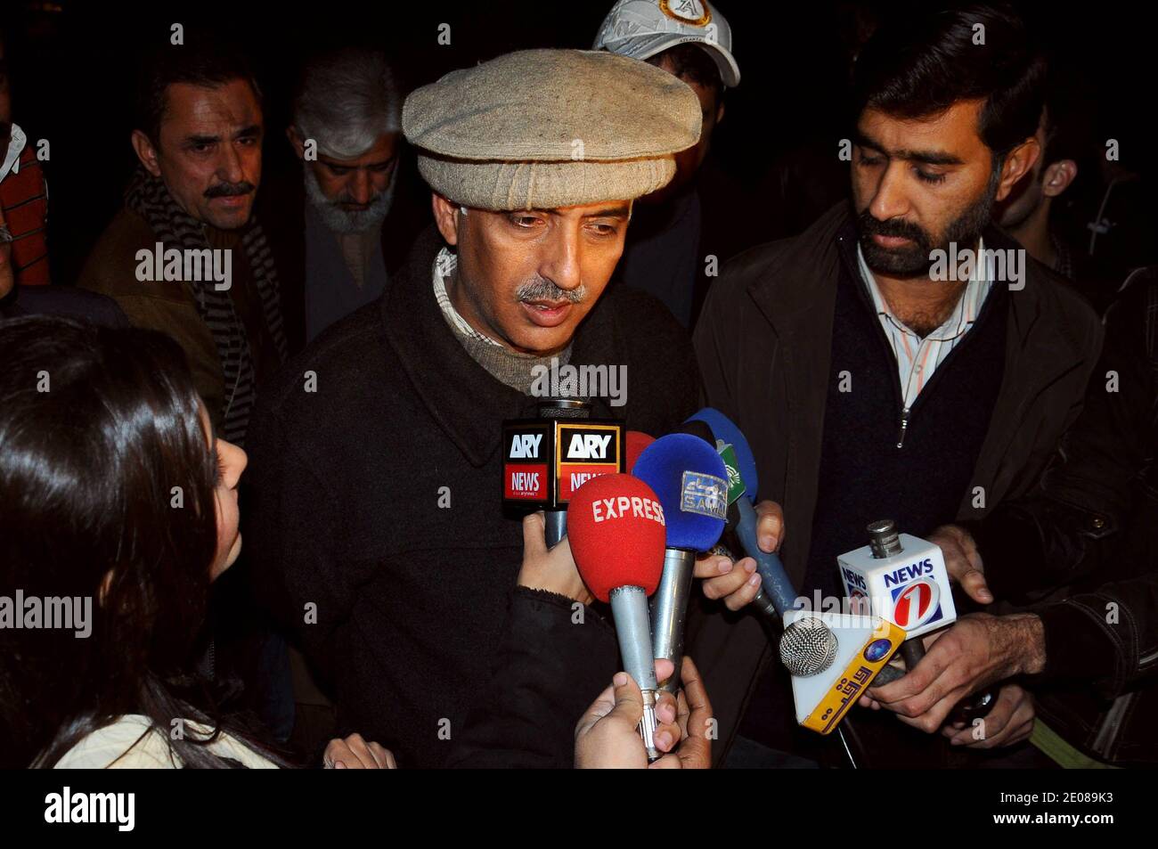 Karim Randhawa addresses the media after his daughter Arfa Karim ...