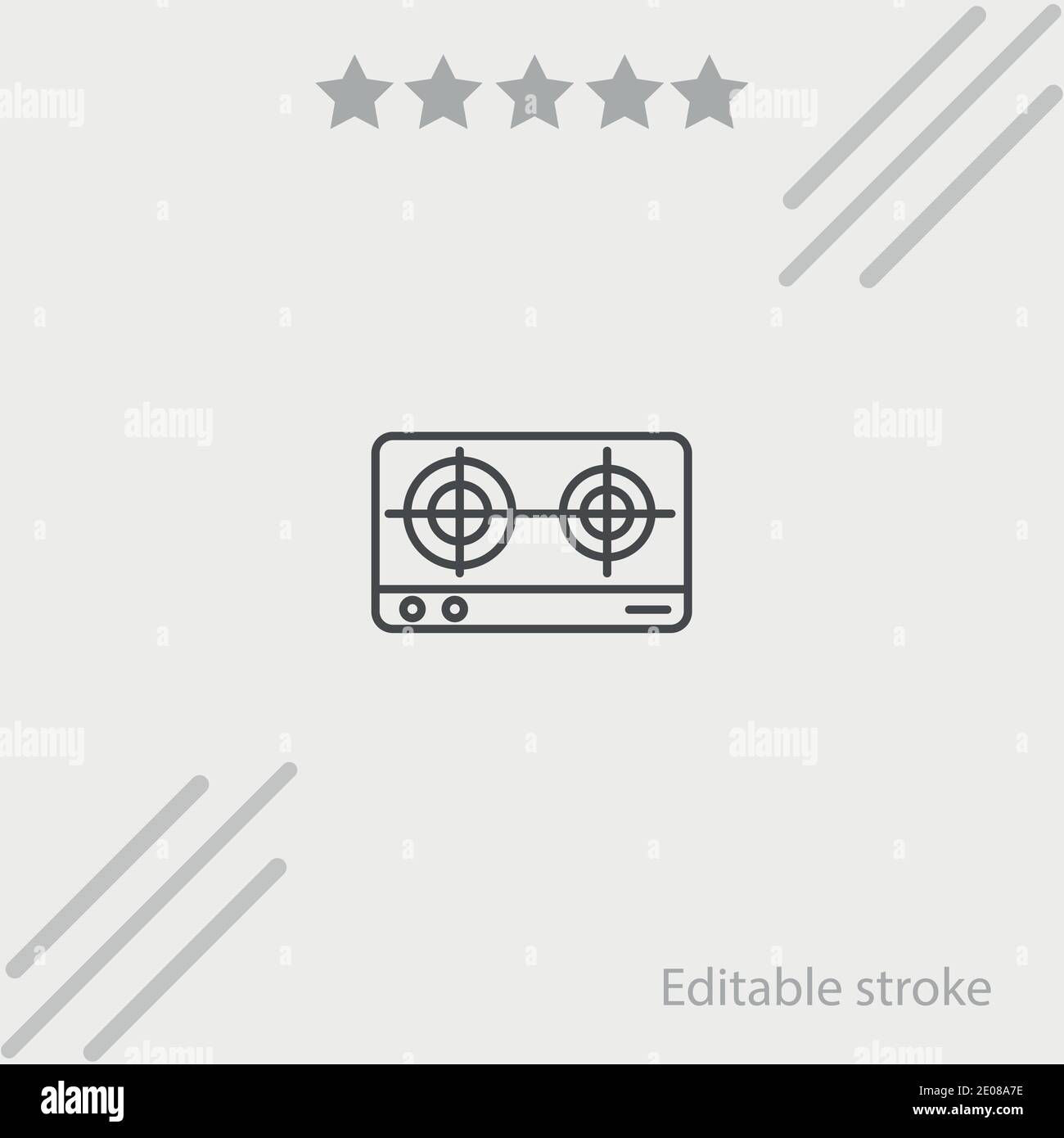 stove top view vector icon modern simple vector illustration Stock ...