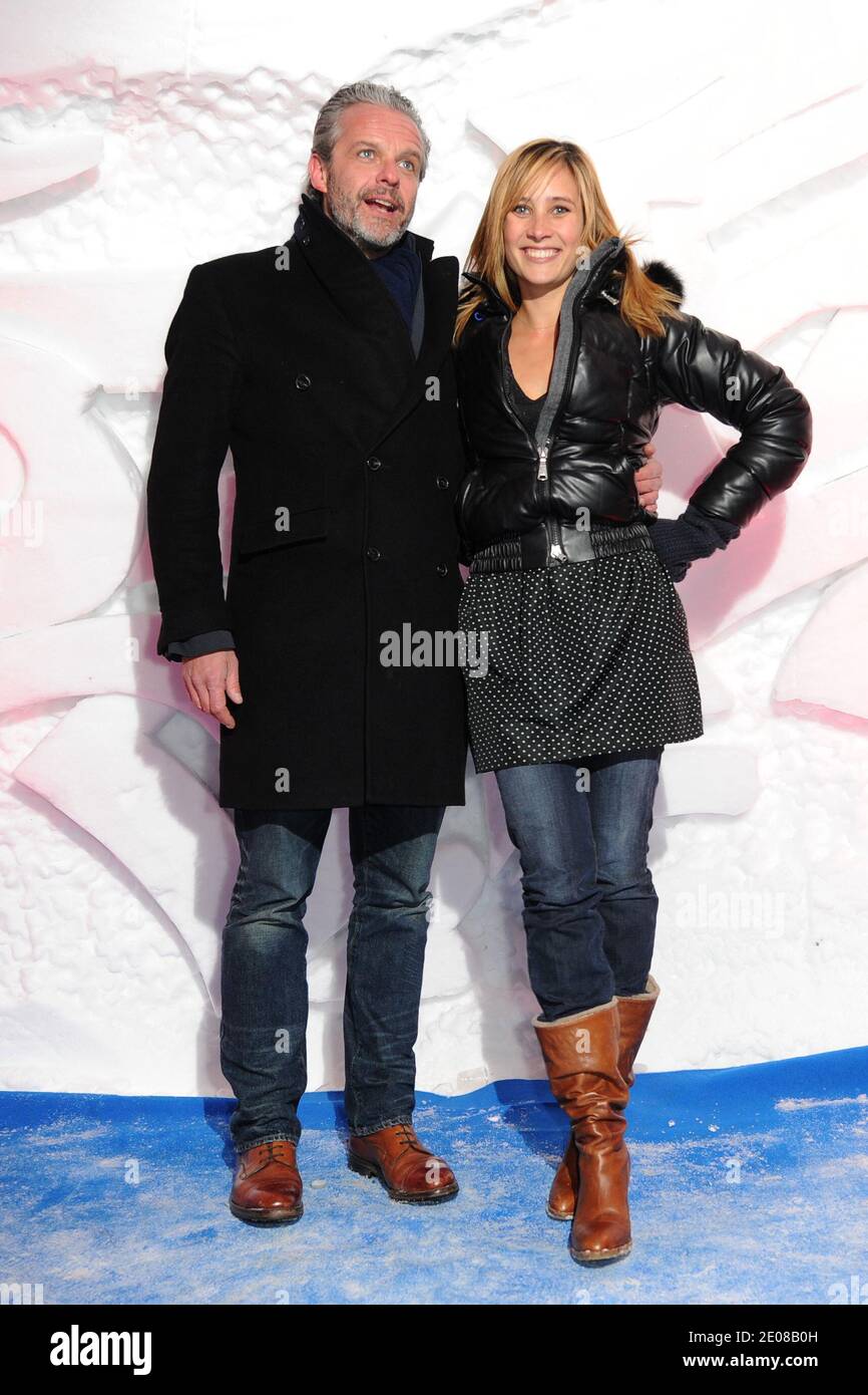 David Brecourt, Olivia De Bona posing at a photocall as part of the ...