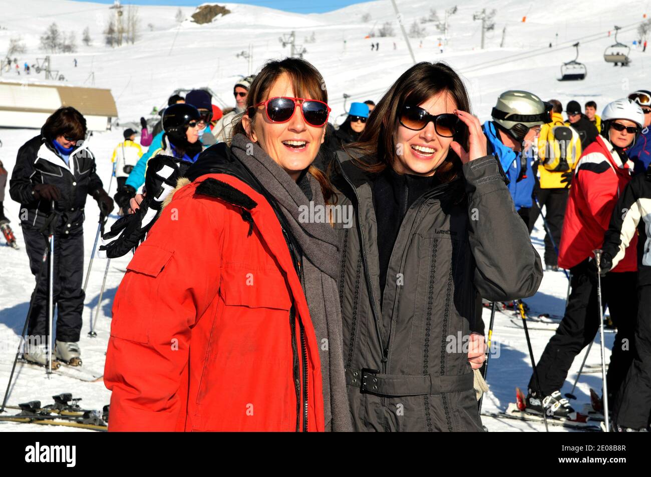 Louise Monot, Christelle Raynal during the 15th Alpe d'Huez Comedy Film ...