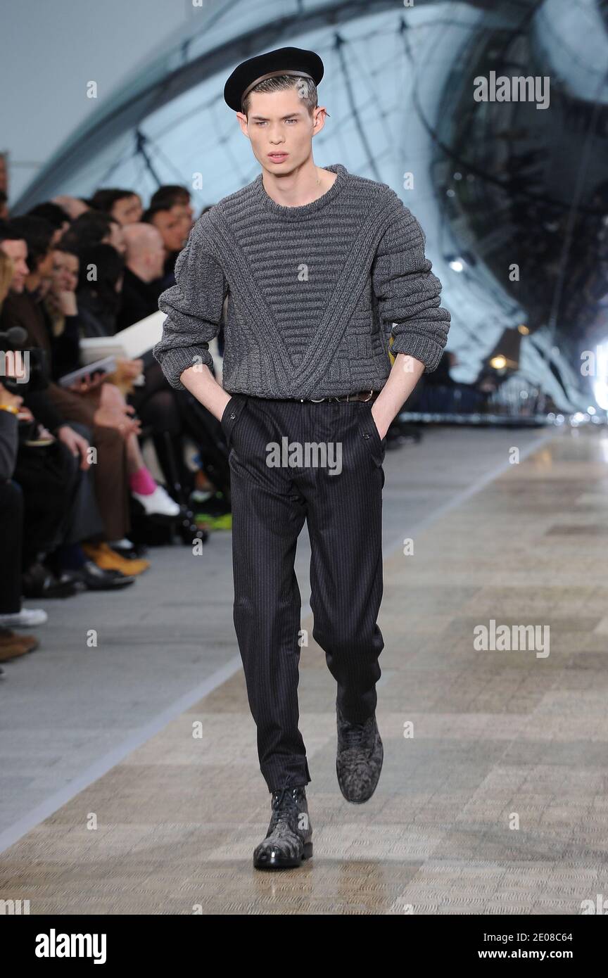 A model wears a creation for Louis Vuitton men's Fall-Winter 2012-2013 ...