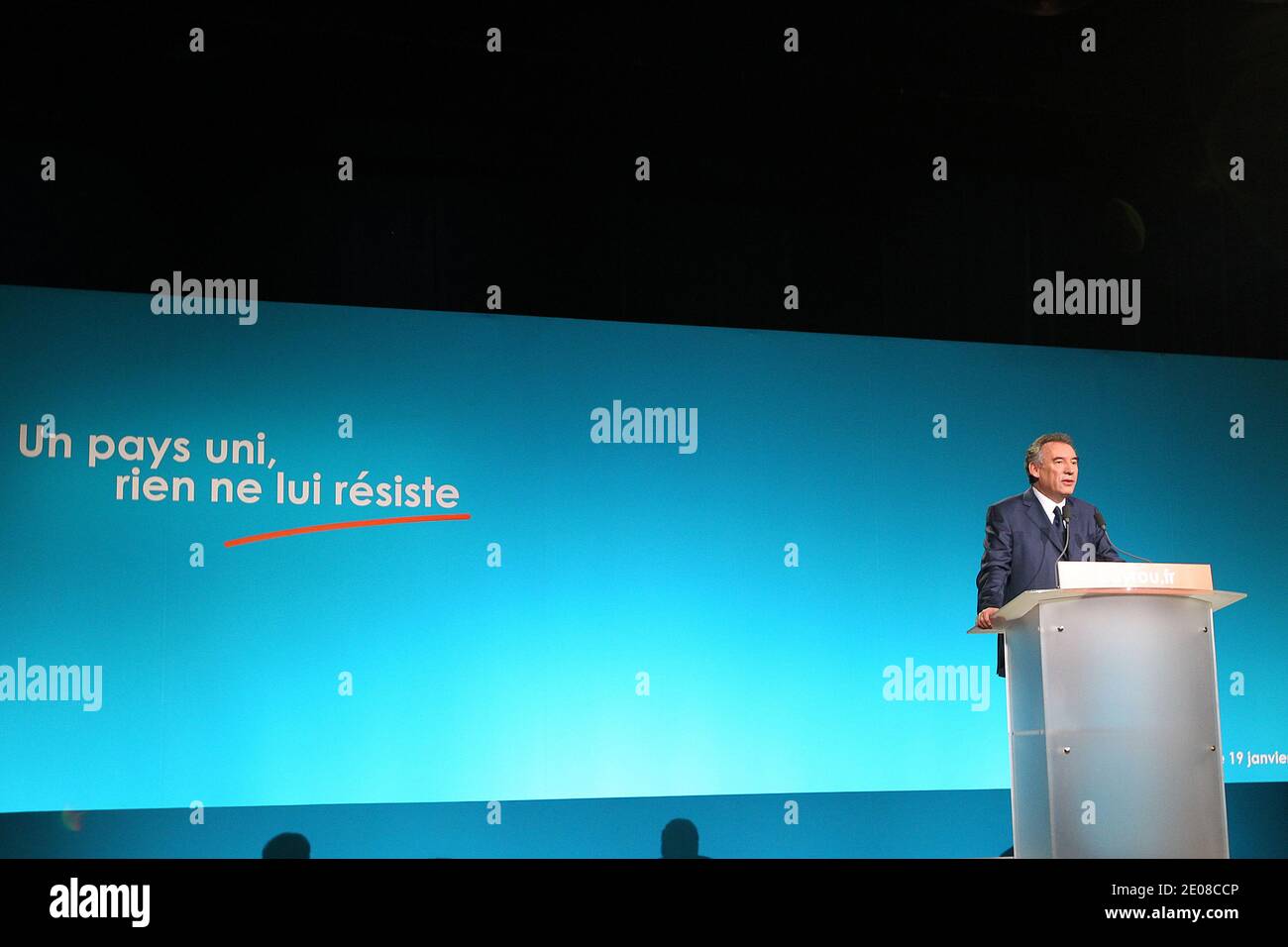 Presidential candidate and leader of the centrist grouping MoDem ...