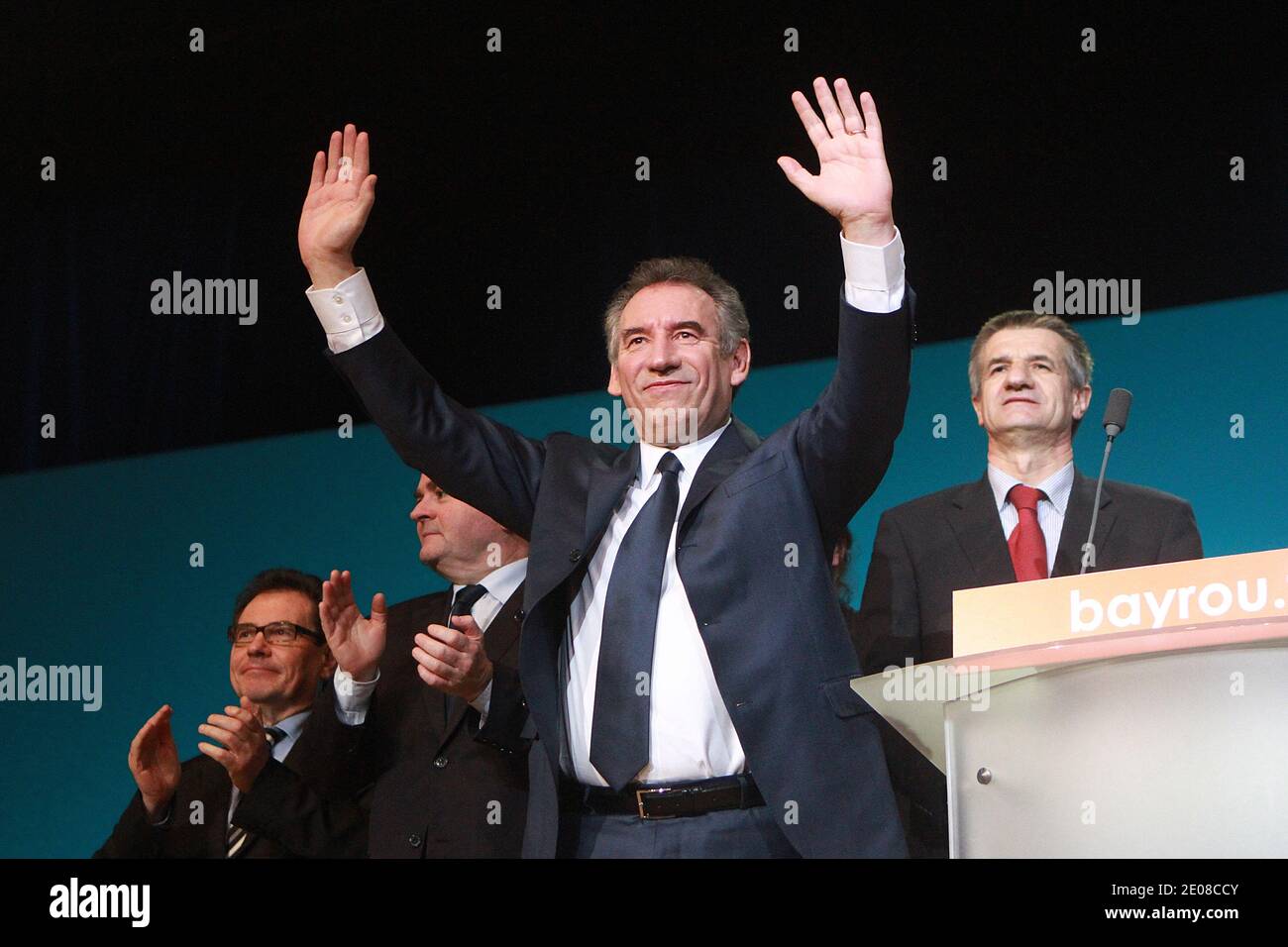 Presidential candidate and leader of the centrist grouping MoDem ...