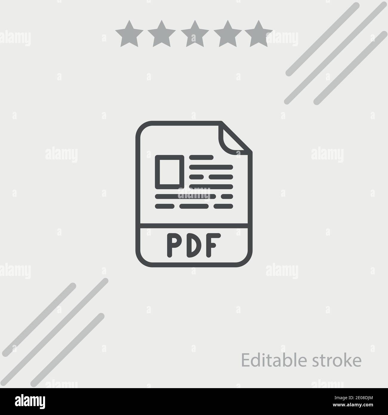pdf vector icon modern simple vector illustration Stock Vector Image ...
