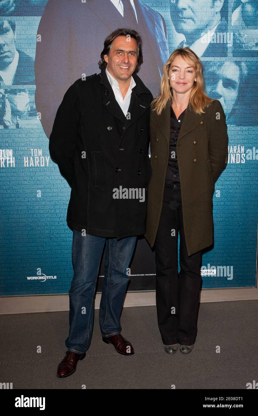 Emmanuel Chain and his wife Valerie attending the french premiere of ...