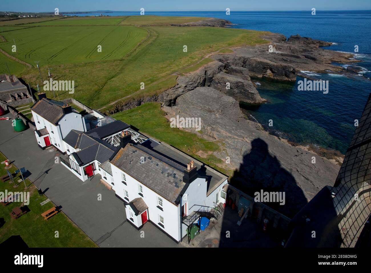 The view inland of the Hook Peninsula, from the Hook Lighthouse ...