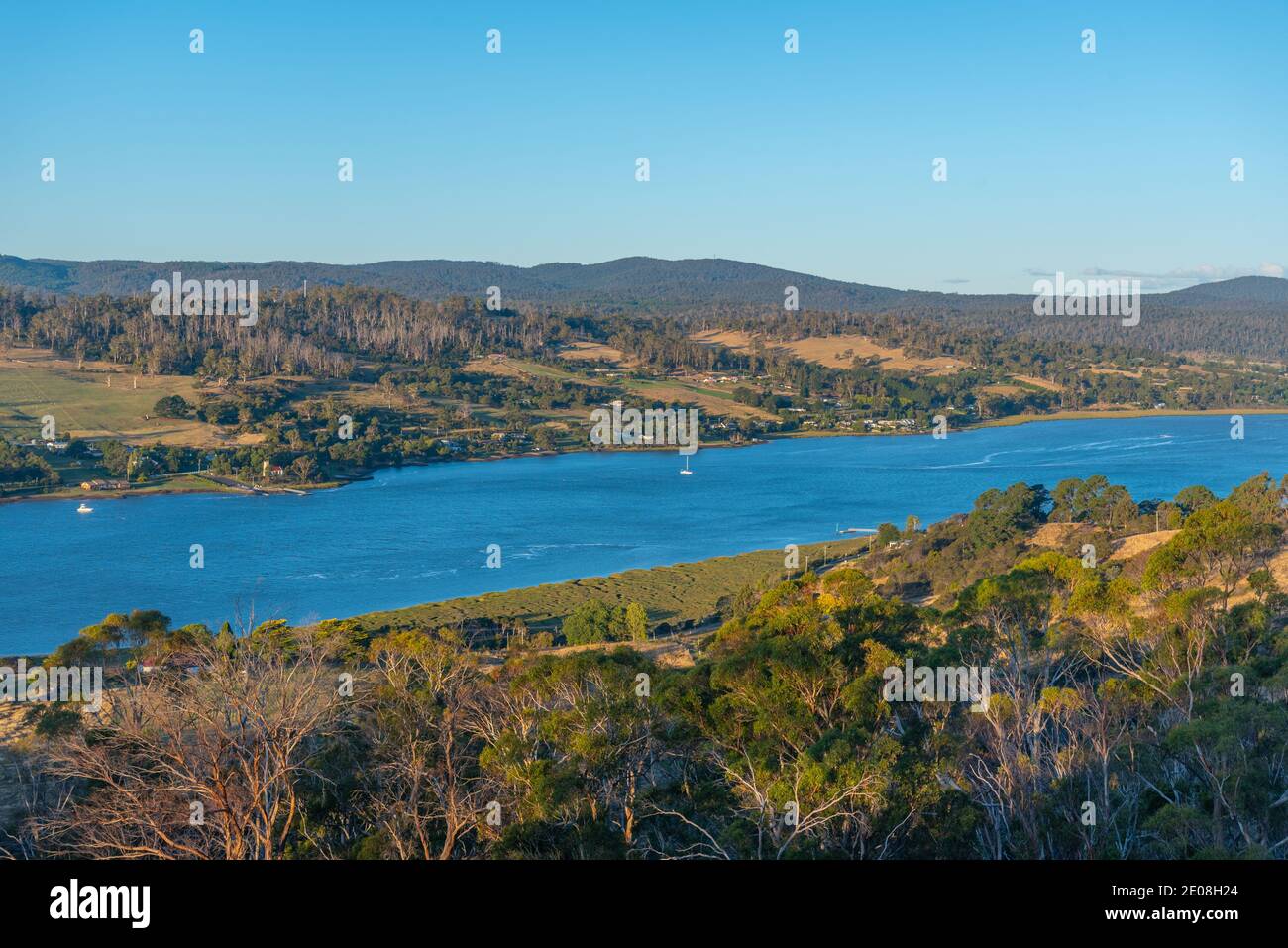 Valley of river Tamar in Tasmania, Australia Stock Photo - Alamy