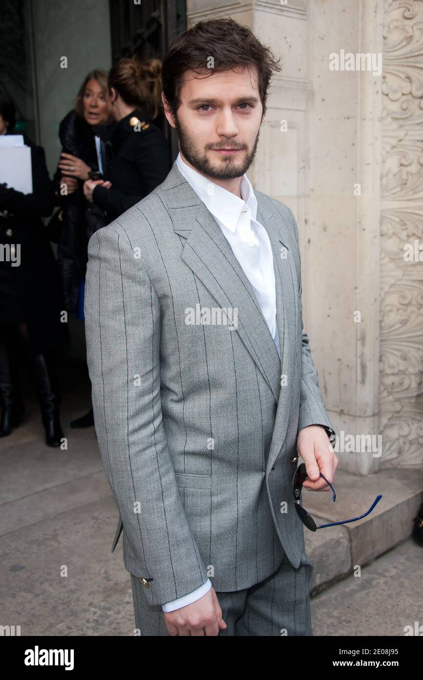 Hugo Becker (from Gossip Girl) arriving for the Versace Spring-Summer ...