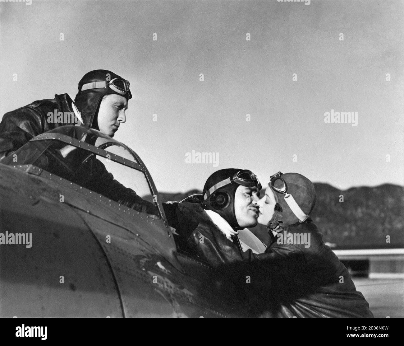 SPENCER TRACY CLARK GABLE and MYRNA LOY publicity pose for TEST PILOT ...