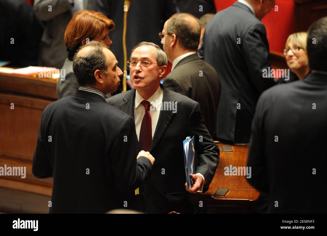 Jean-Francois Cope and French Interior minister Claude Gueant pictured ...
