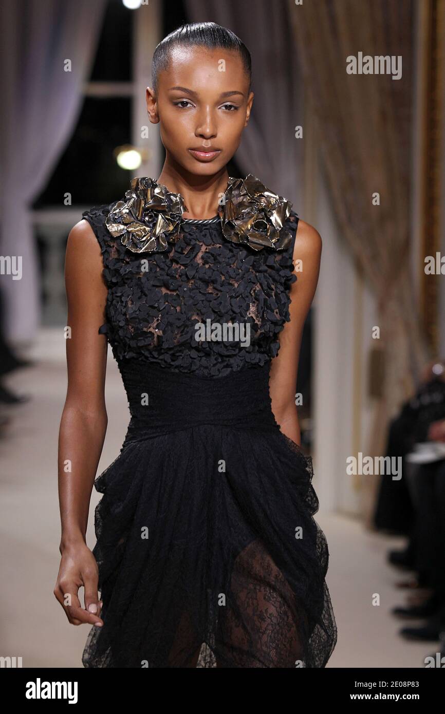 A model displays a creation by Giambattista Valli for his Spring-Summer ...
