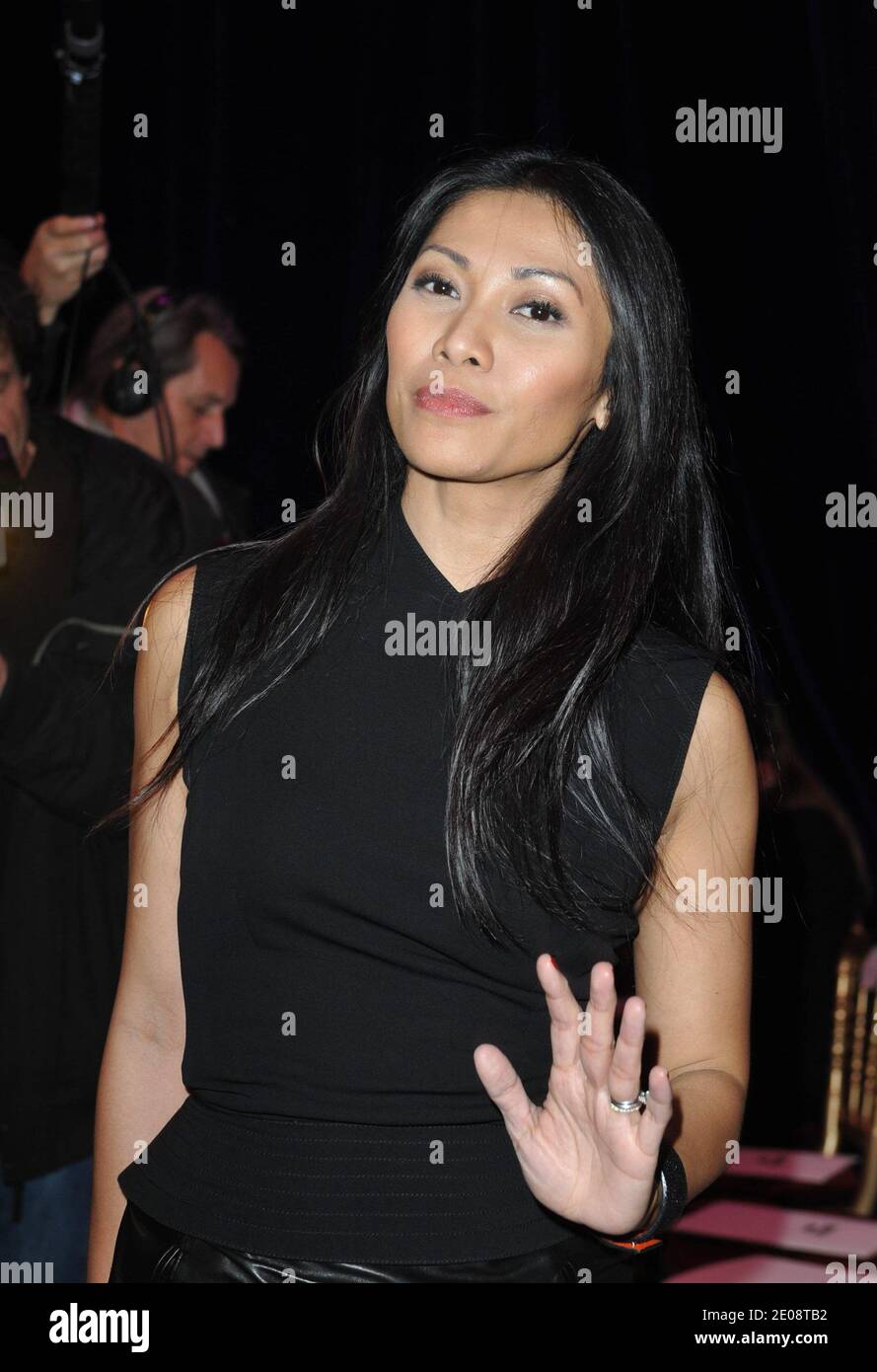 Indonesian-born singer Anggun poses at the Jean-Paul Gaultier Spring ...