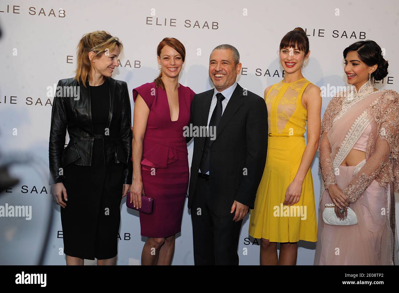 Audrey Dana, Elie Saab, Olga kurylenko attending Elie Saab Spring ...