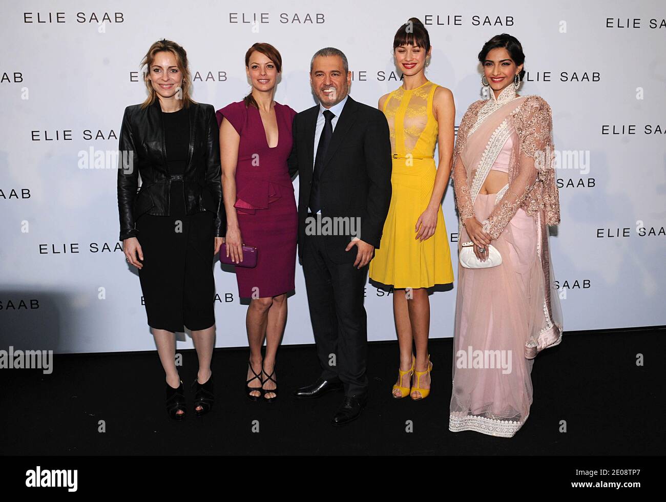 Audrey Dana, Elie Saab, Olga kurylenko attending Elie Saab Spring ...