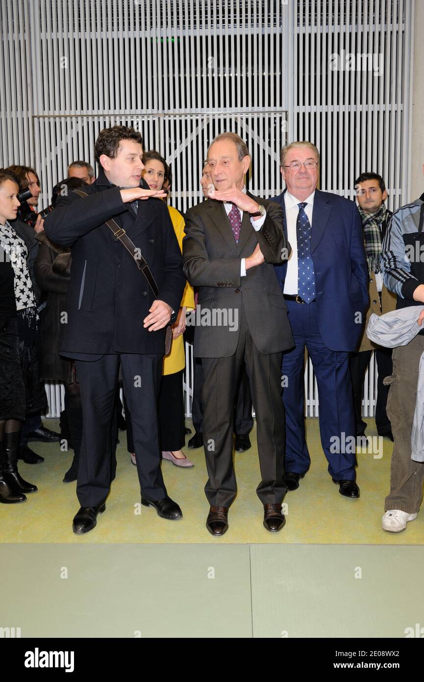 Paris Mayor Bertrand Delanoe and 18th District Mayor Daniel Vaillant ...