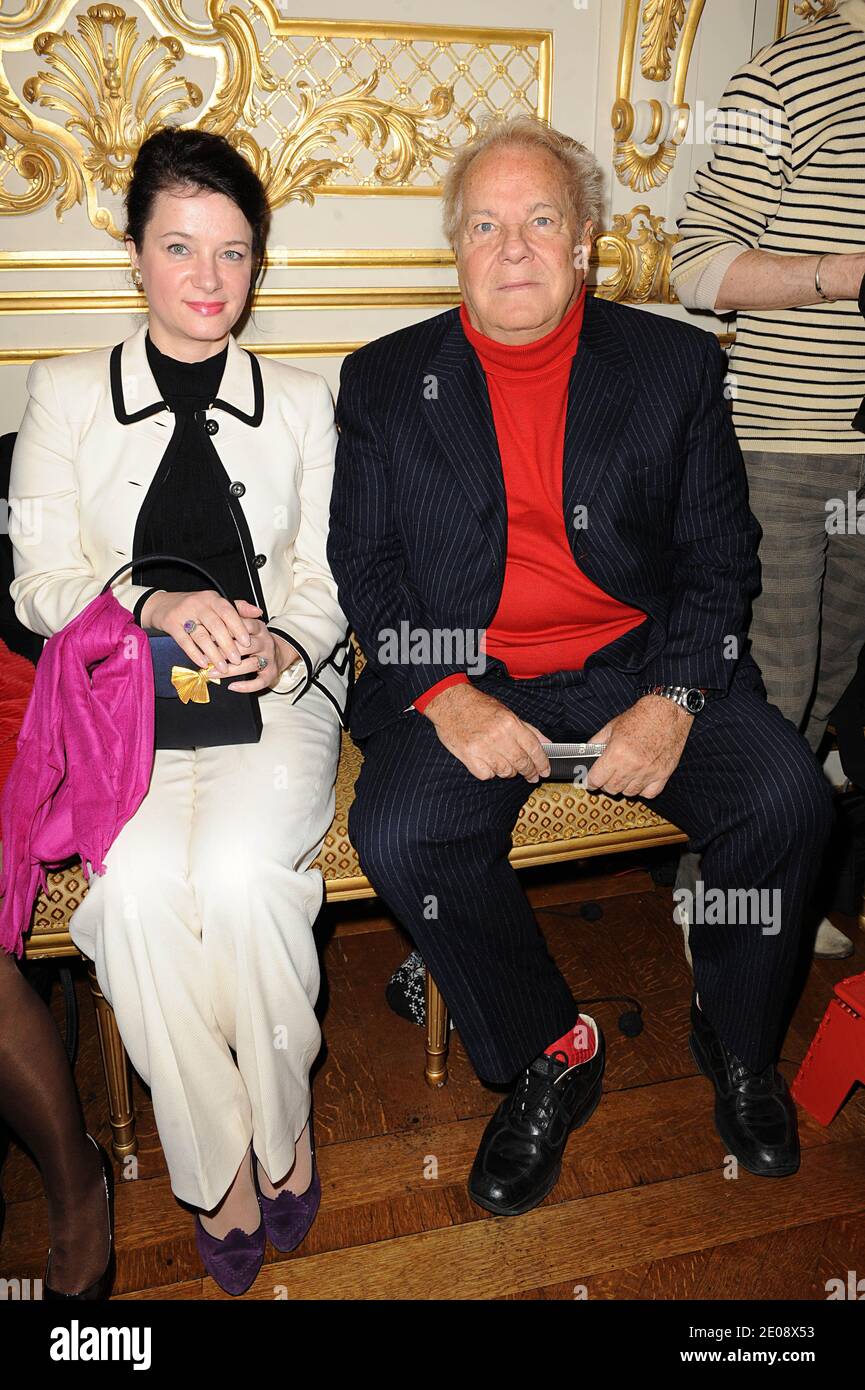 Massimo Gargia and a friend attending Eva Minge and Esotiq Spring ...