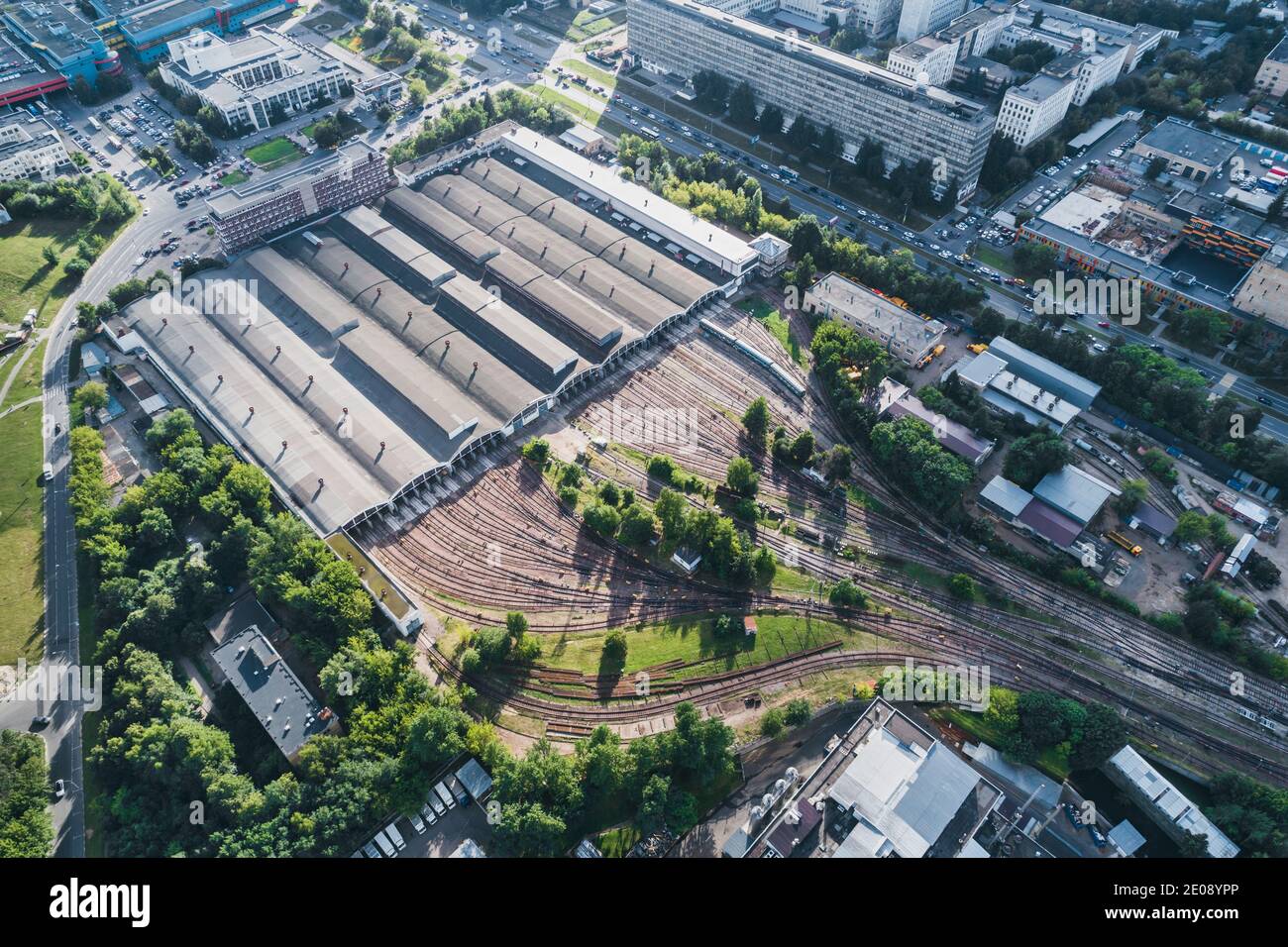 Complex railway junction hi-res stock photography and images - Alamy