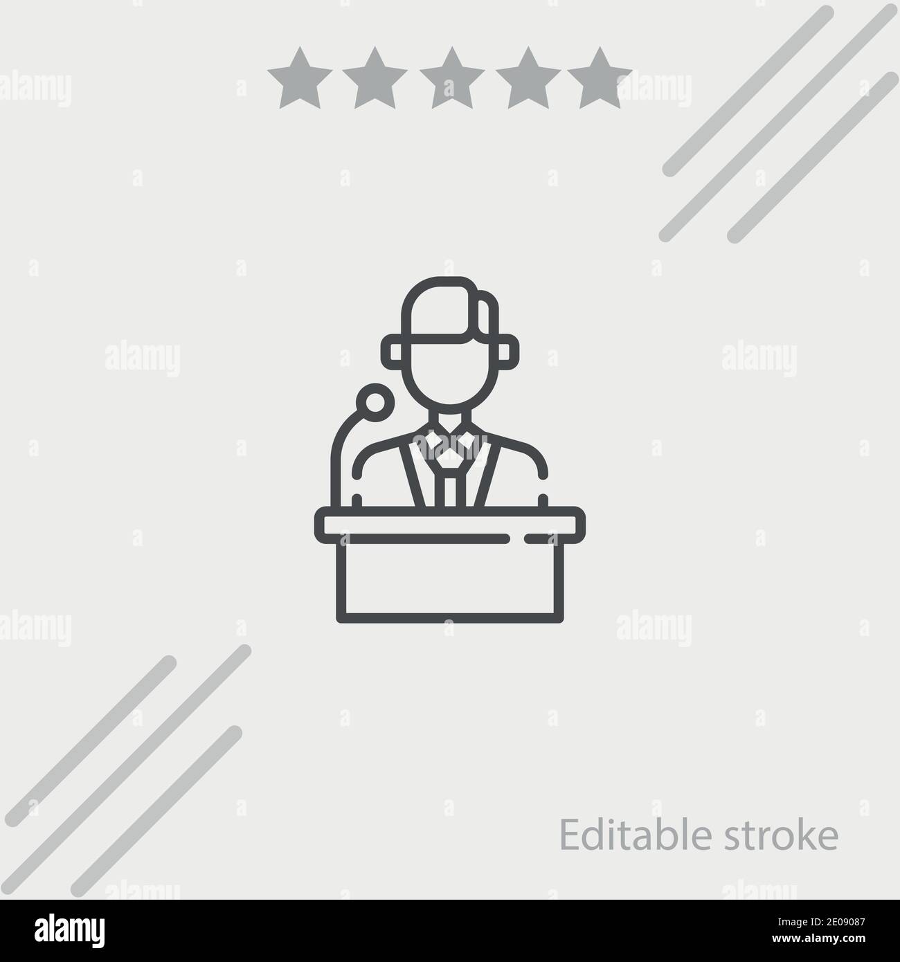 speech vector icon modern simple vector illustration Stock Vector Image ...