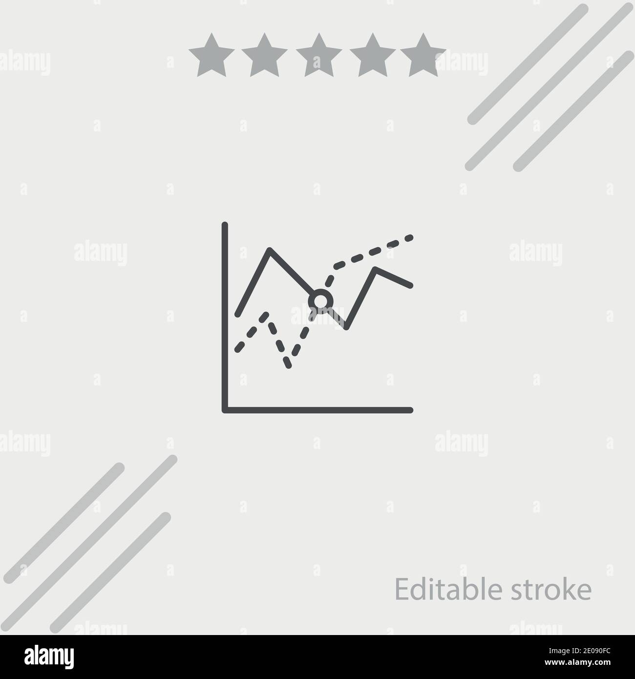 graph vector icon modern simple vector illustration Stock Vector Image ...