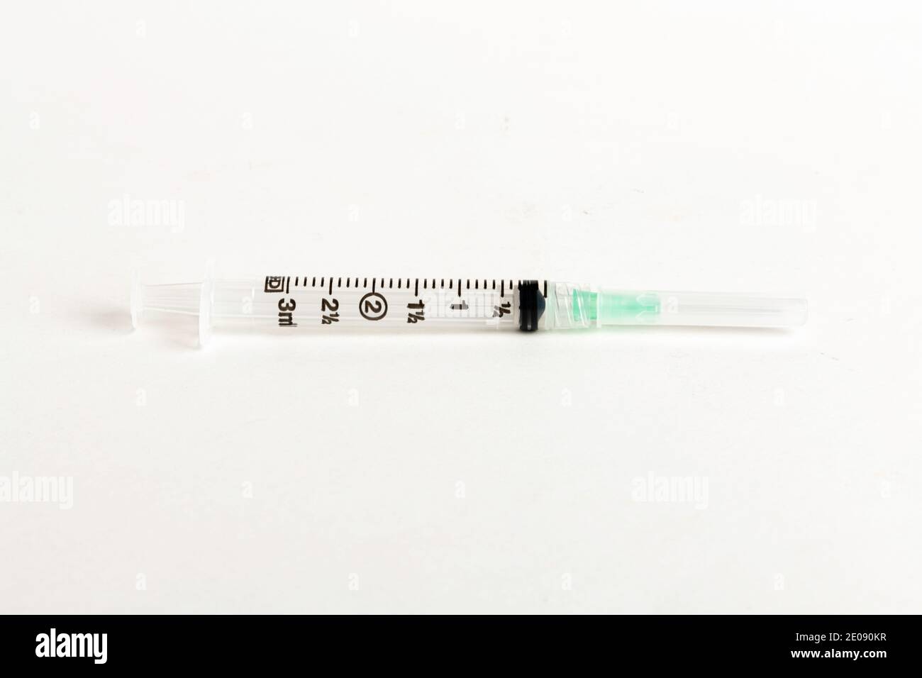 A close-up shot with selective focus of a hygienic single-use plastic ...