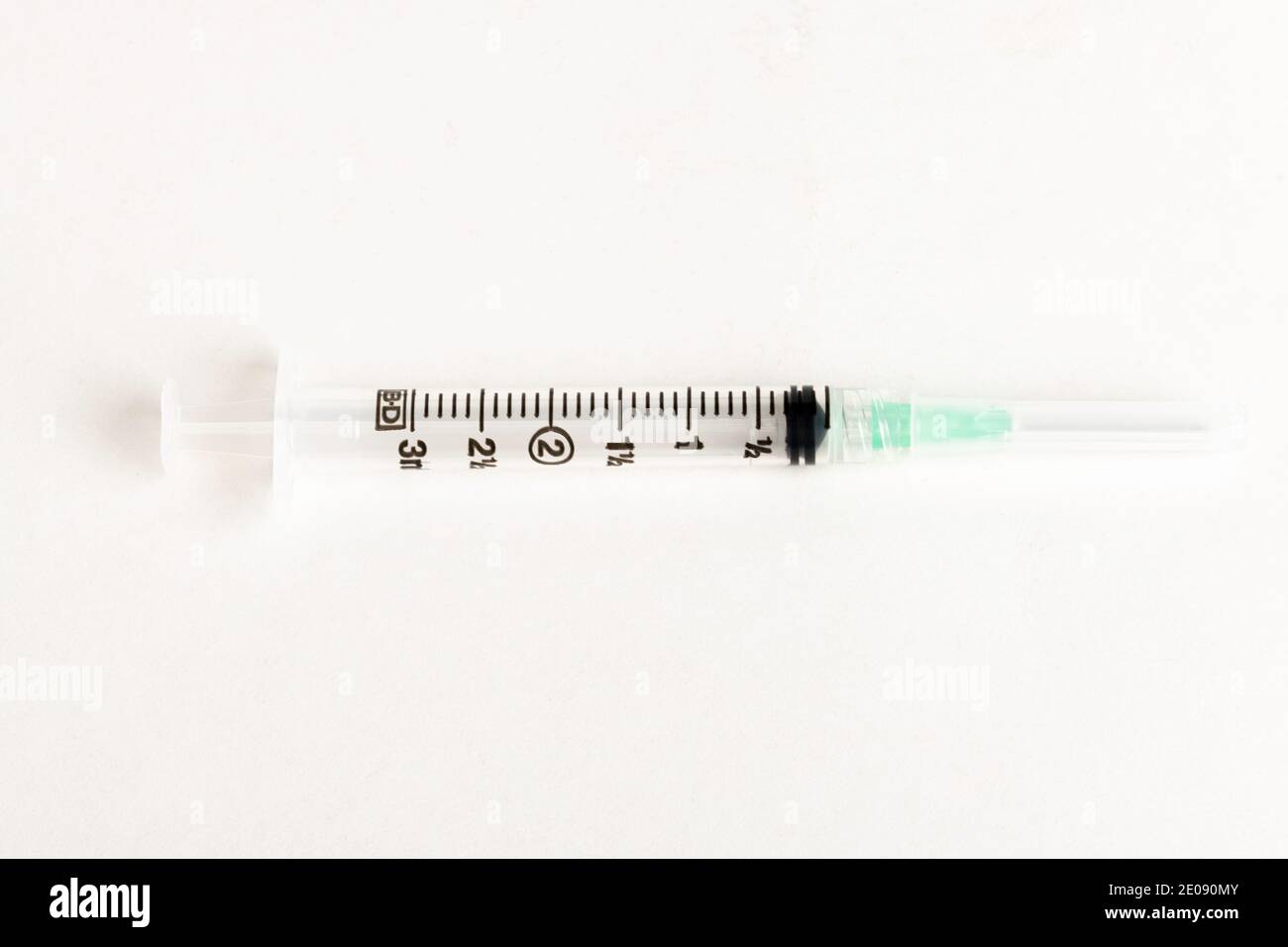 A close-up shot with selective focus of a hygienic single-use plastic ...