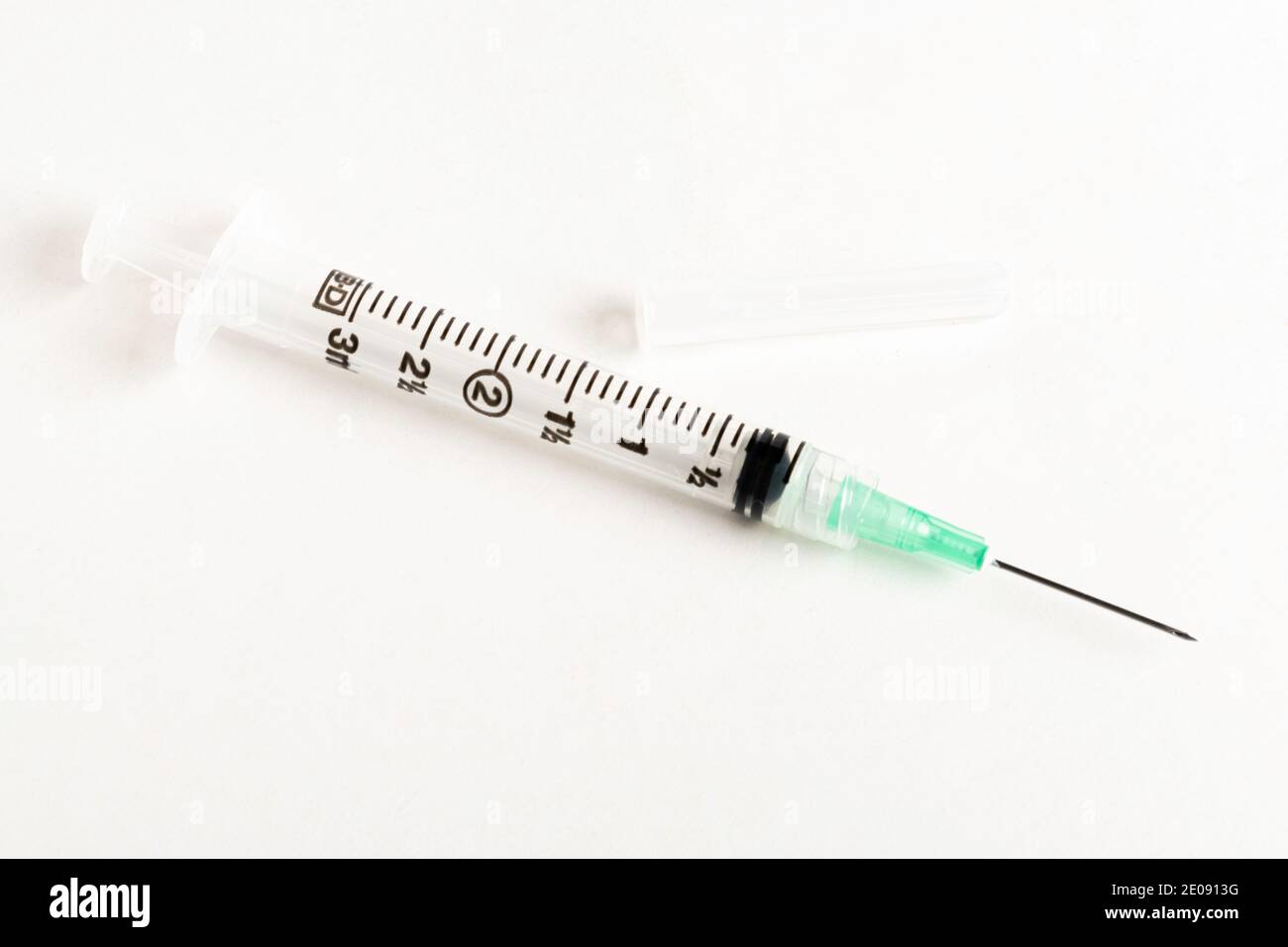 A close-up shot with selective focus of a hygienic single-use plastic ...