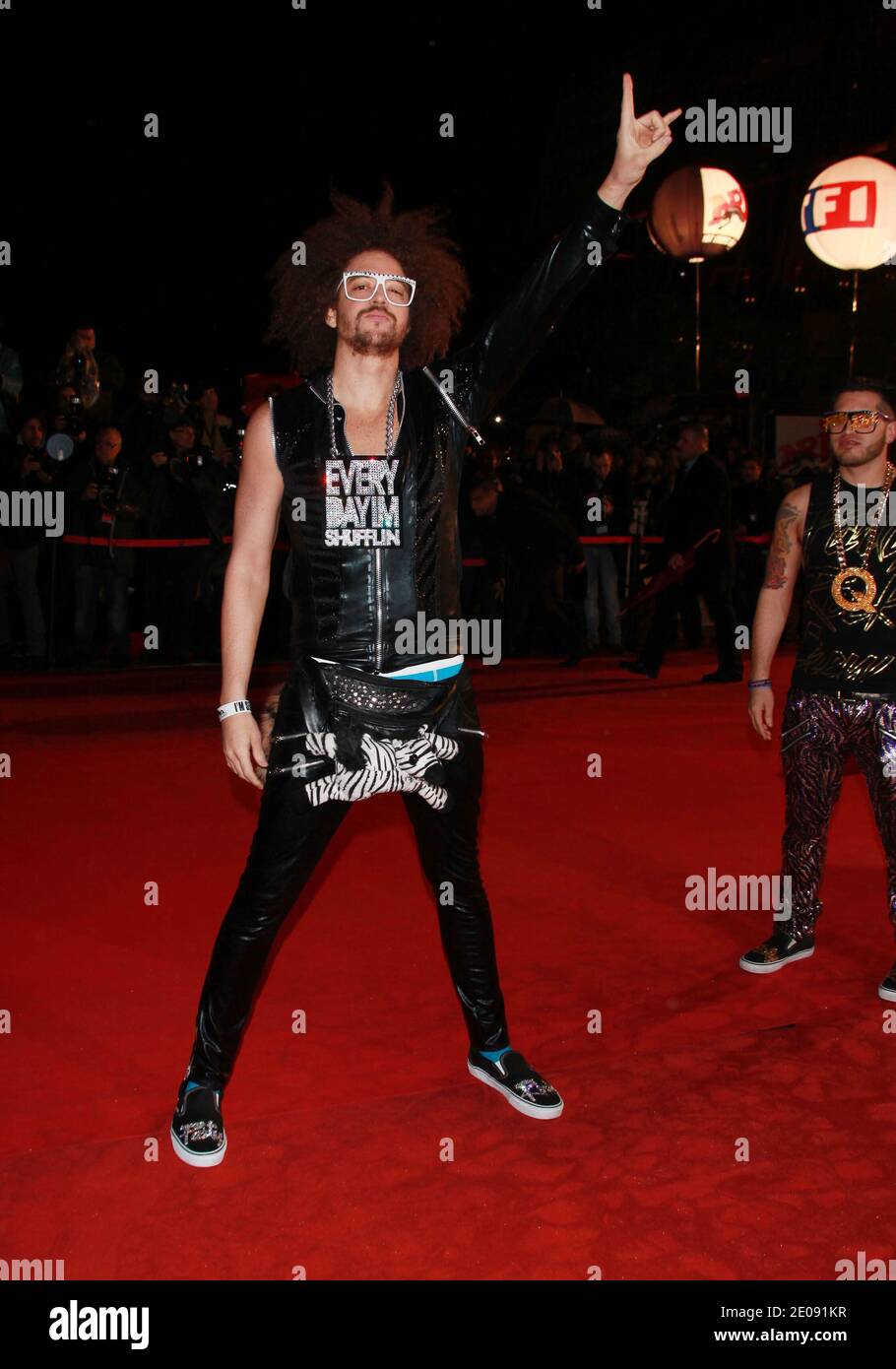 LMFAO arriving to the 13th NRJ Music Awards ceremony held at the Palais ...