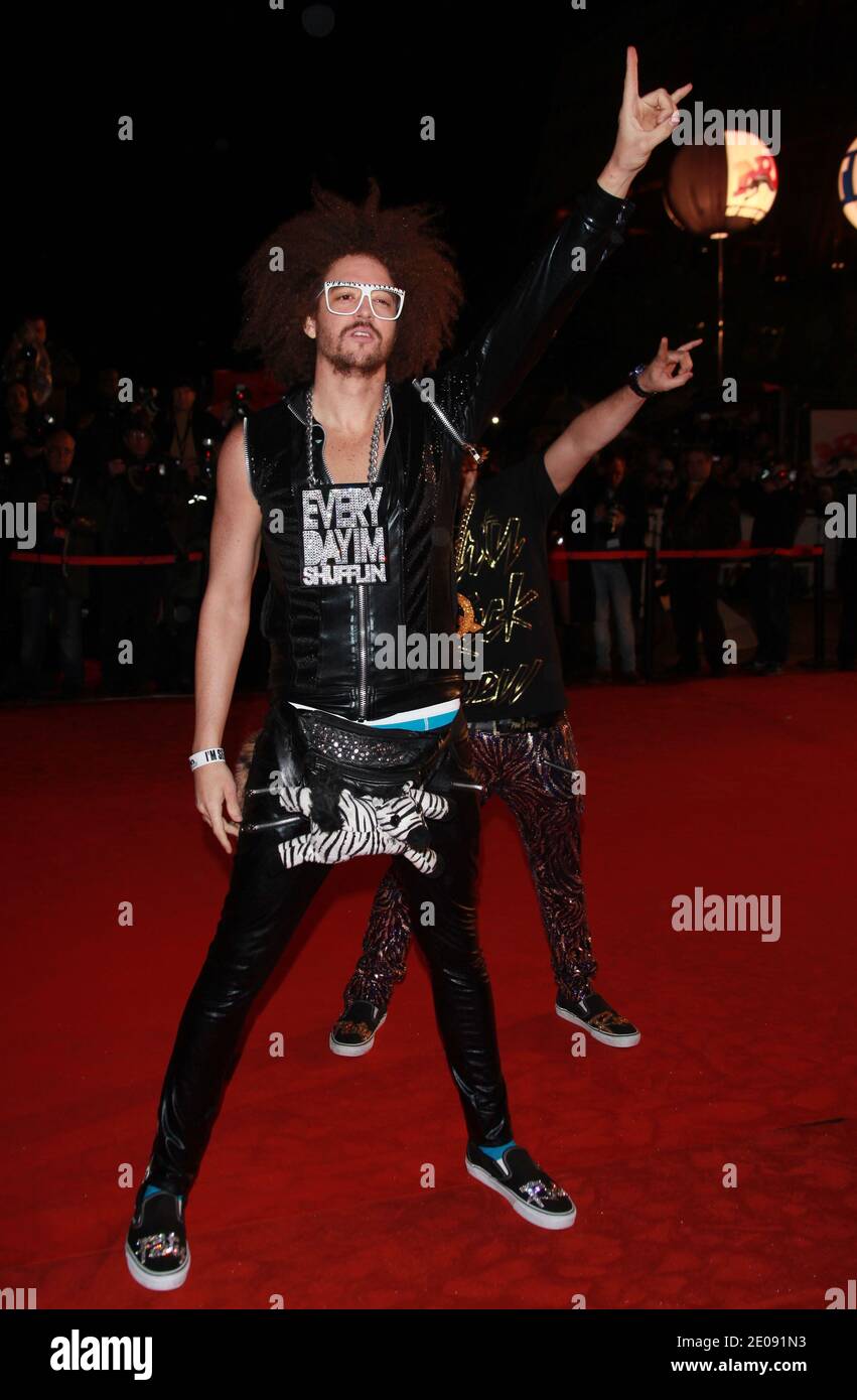 LMFAO arriving to the 13th NRJ Music Awards ceremony held at the Palais ...
