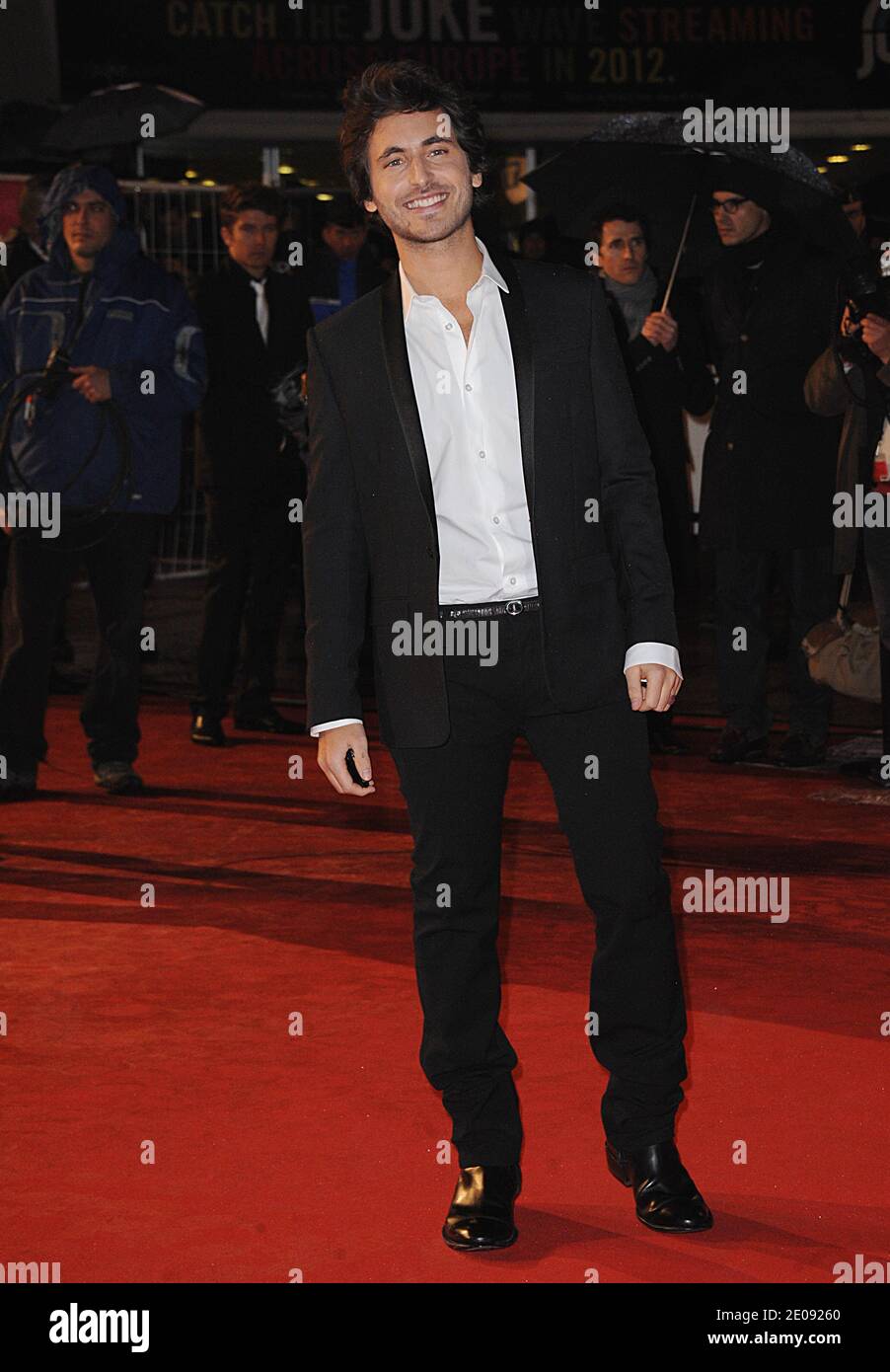 Mickael Miro arriving to the 13th NRJ Music Awards ceremony held at the ...