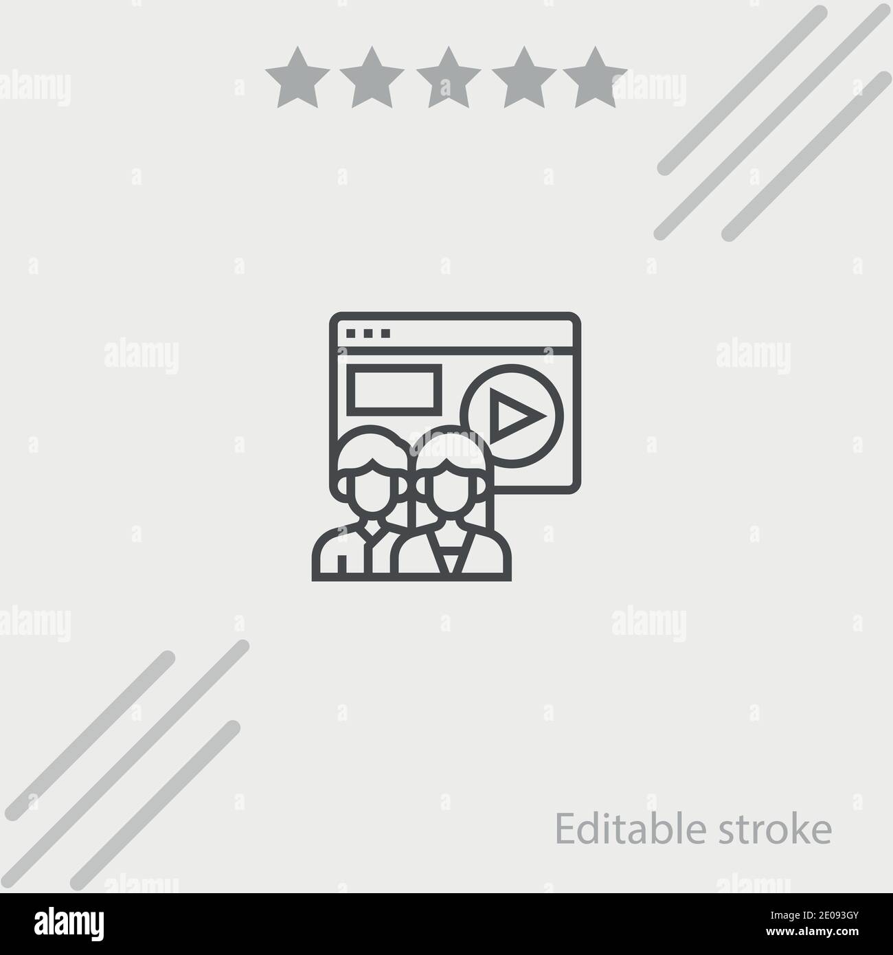 unique visitor vector icon modern simple vector illustration Stock ...