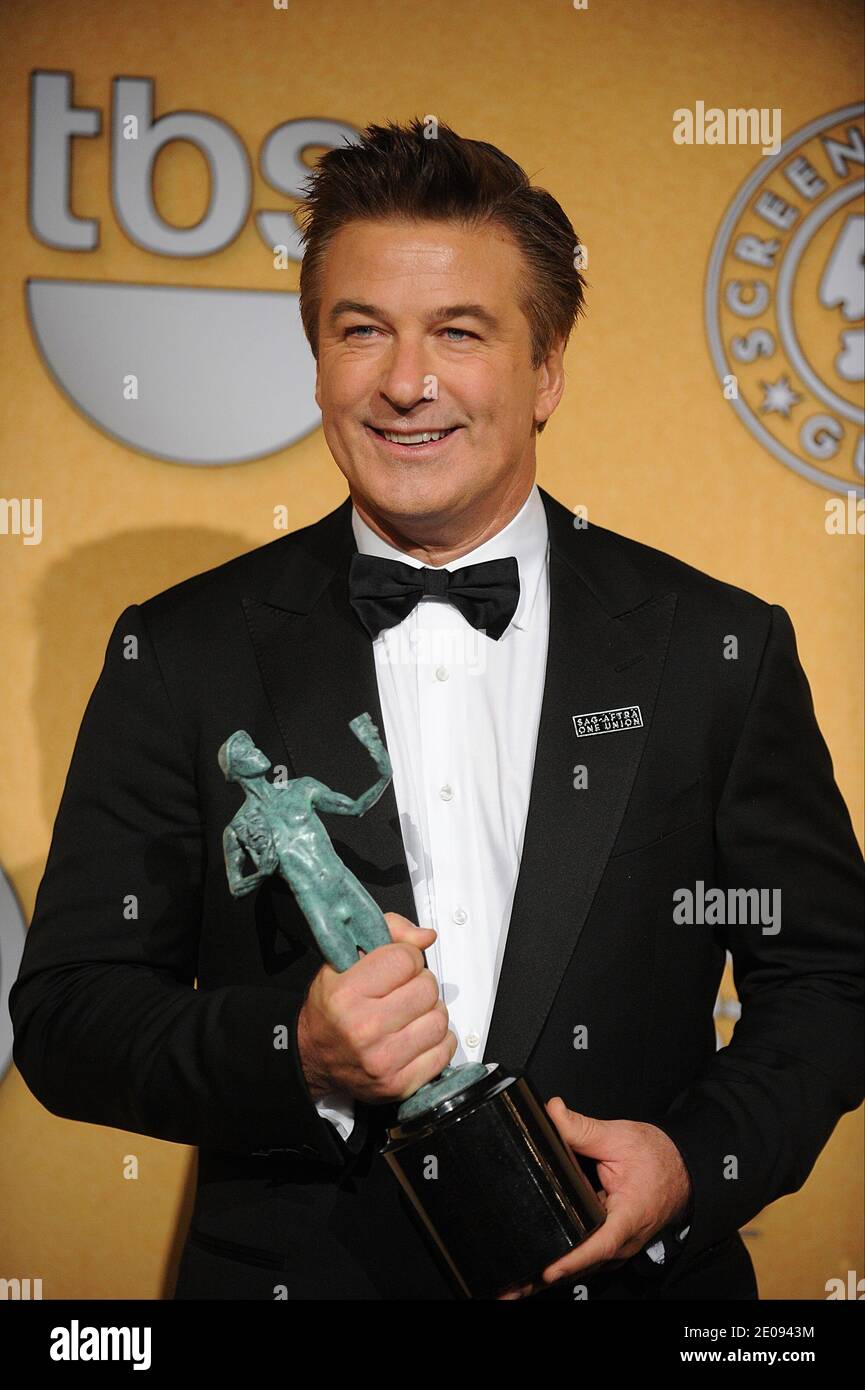 Alec Baldwin poses in the press room with the Outstanding Performance ...
