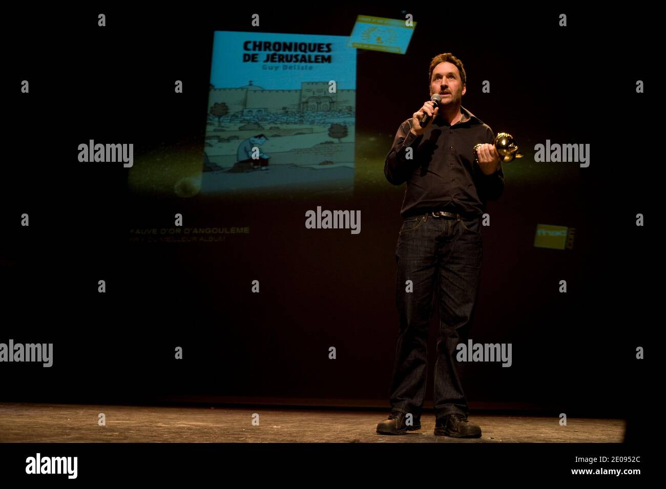 Canadian cartoonist Guy Delisle, winner of the best album with ...