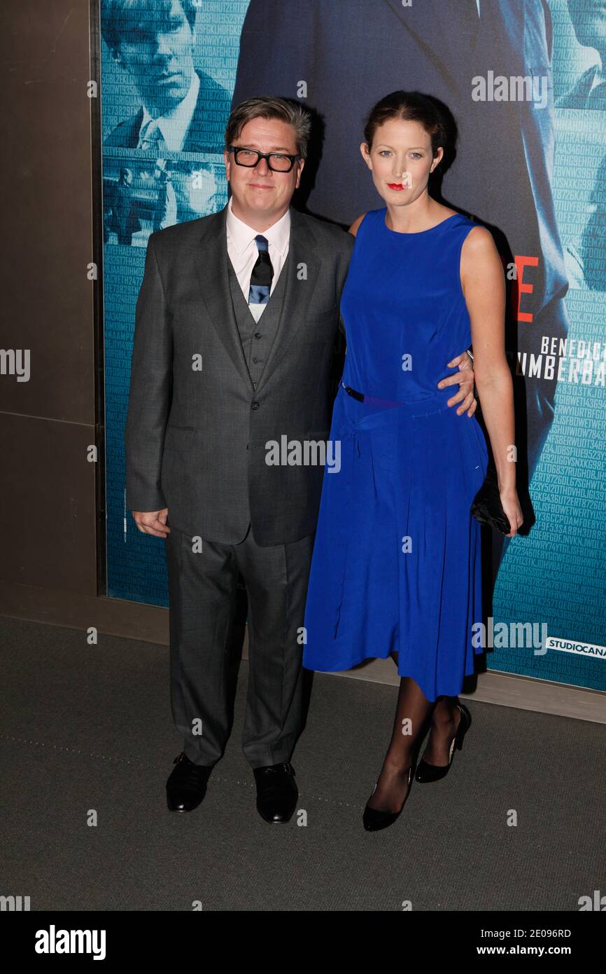Tomas Alfredson and wife attending the french premiere of the movie ...