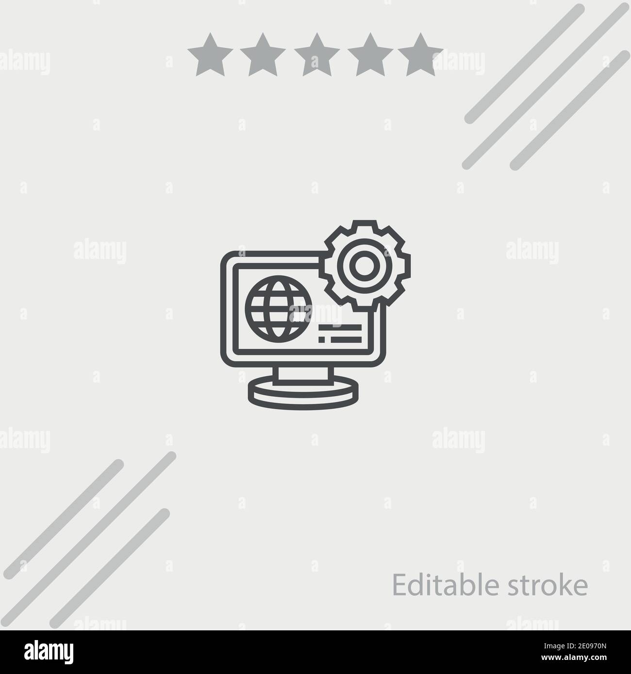 computer vector icon modern simple vector illustration Stock Vector ...