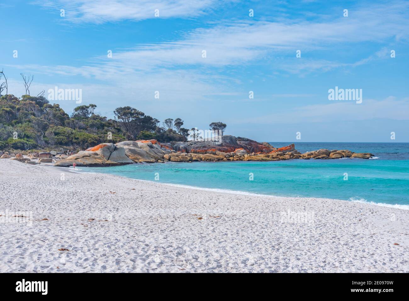 Aerial view of Binalong bay in Tasmania, Australia Stock Photo - Alamy