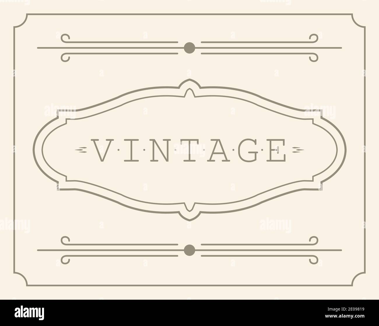Vintage vector borders Stock Vector Images - Alamy