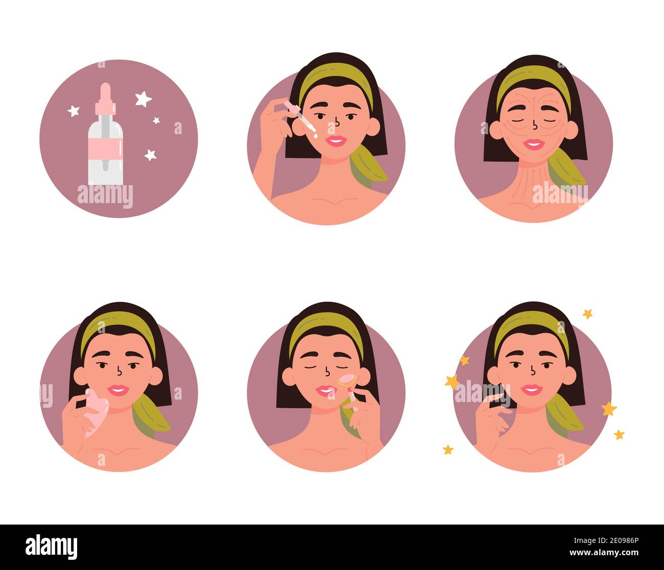 Hair care oil serum Cut Out Stock Images & Pictures - Alamy