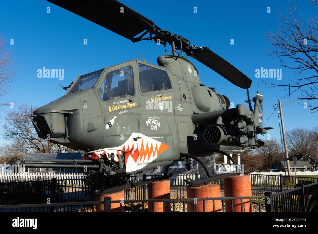 Mark, Illinois / United States - December 1st, 2020: Apache helicopter ...