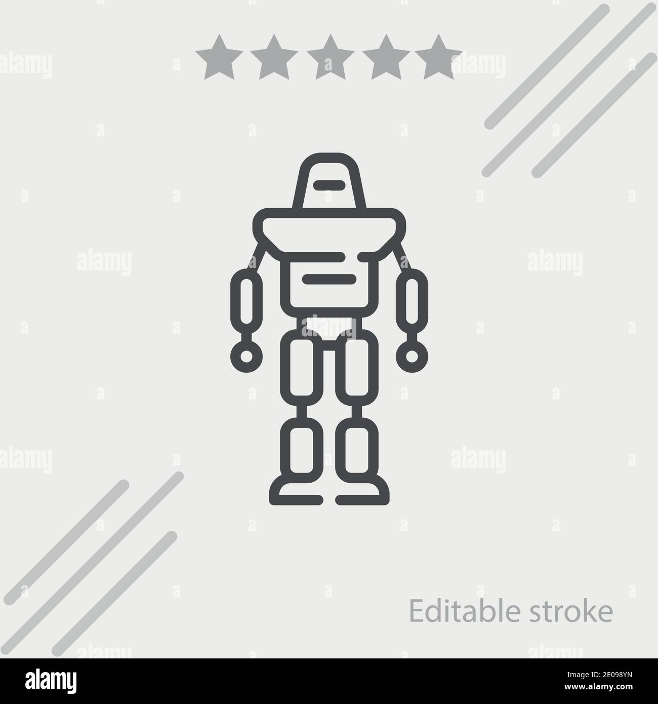 robot vector icon modern simple vector illustration Stock Vector Image ...