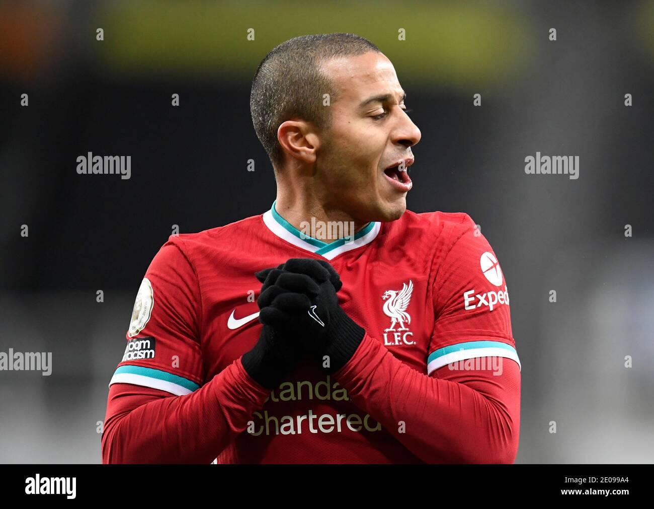 Liverpool's Thiago Alcantara during the Premier League match at St ...
