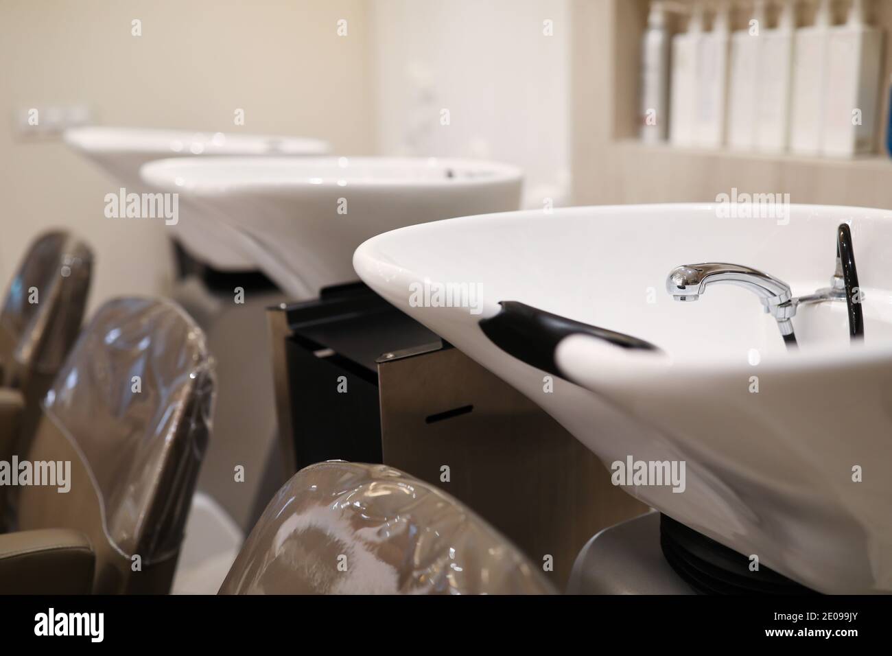 Interior of empty beauty salon Stock Photo - Alamy