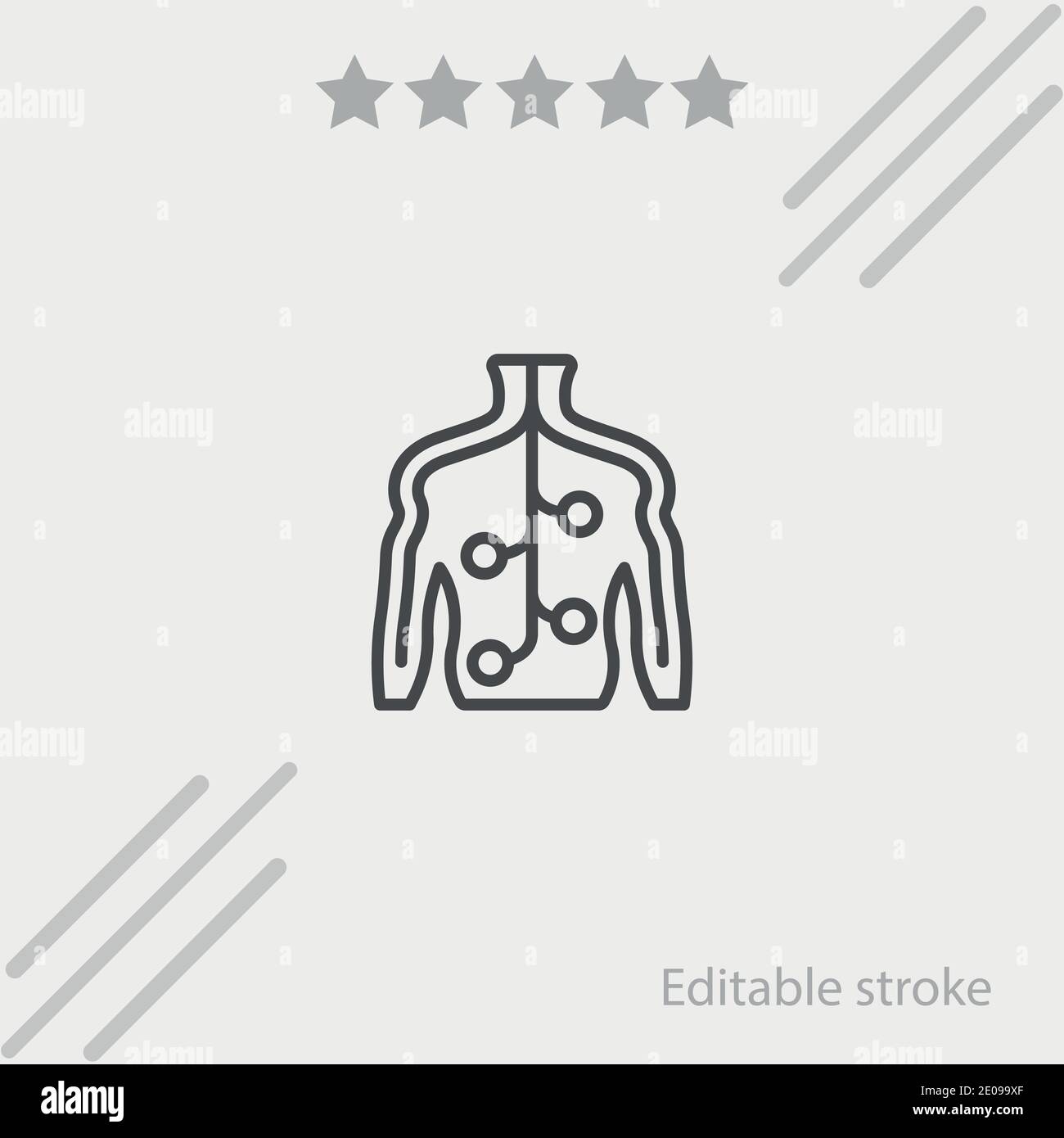 nerves vector icon modern simple vector illustration Stock Vector Image ...