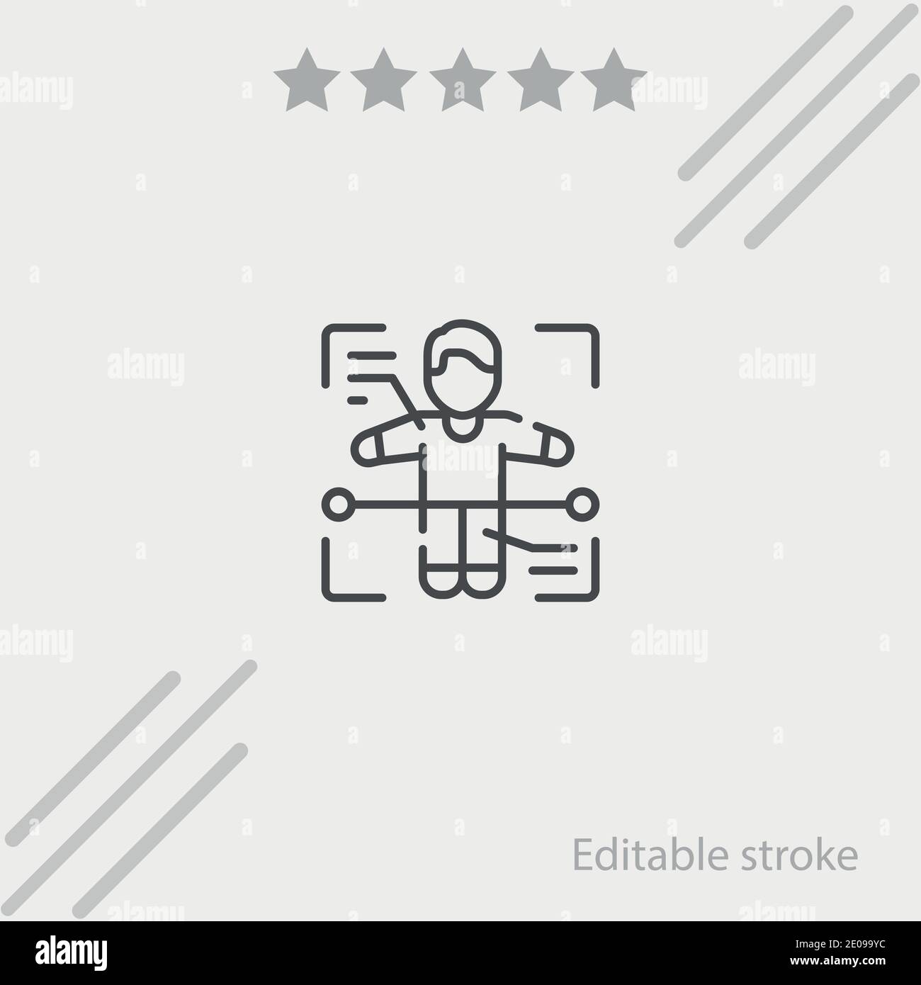 body scan vector icon modern simple vector illustration Stock Vector ...