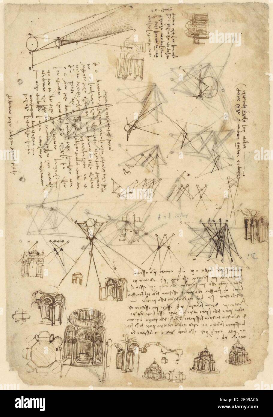 Leonardo da Vinci - Ambrosiana-Codice-Atlantico-Codex-Atlanticus-f-104 ...